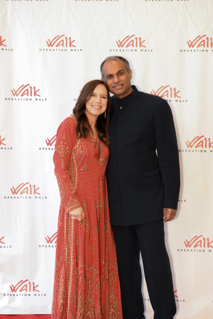 Shelly and Dr. John Kumar on the Red Carpet - Operation Walk
